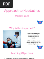 Red and Orange Flags For Secondary Headache (SNOOP 10) | PDF | Headache ...