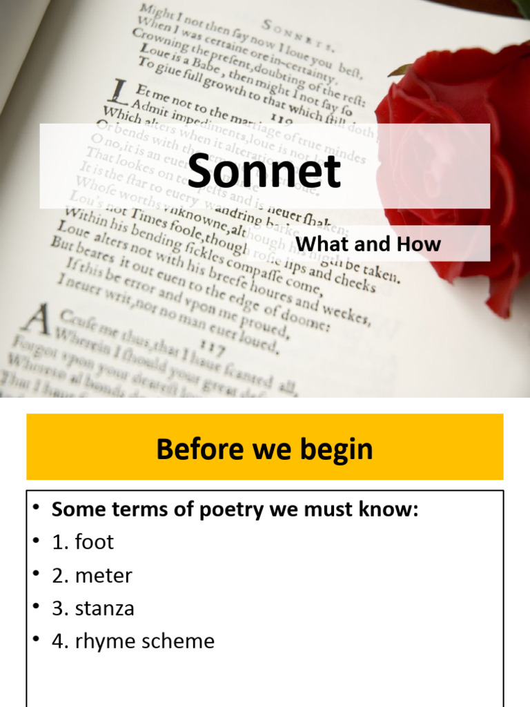 Sonnet Writing | PDF