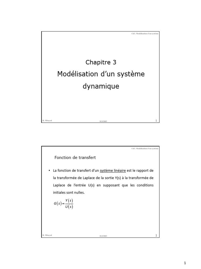 Ch3 Modelisation | PDF