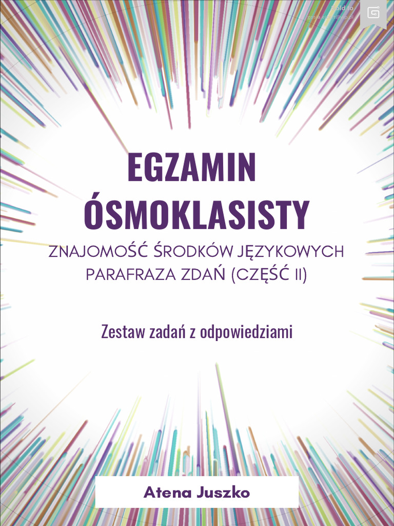 E8 Parafraza Zdan 02 AtenaJuszko | PDF | Language Arts & Discipline