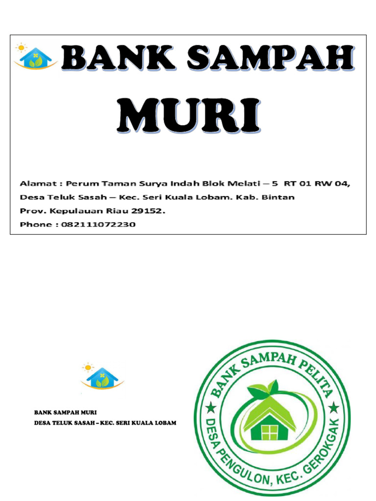 Spanduk Bank Sampah Muri Dan Stempel | PDF