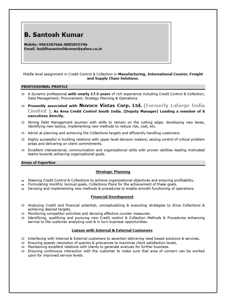Santosh CV | Download Free PDF | Strategic Planning | Business
