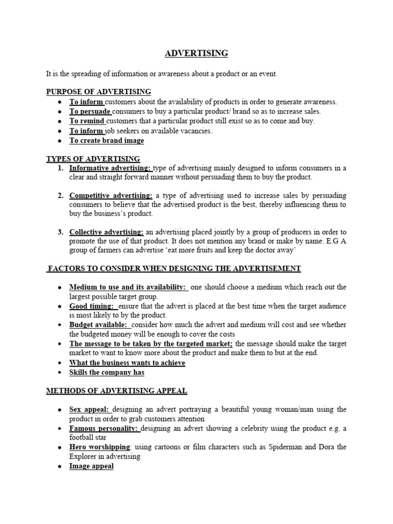 Advertising | PDF