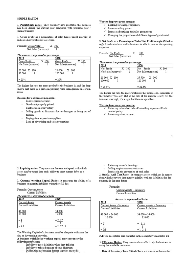 Form 5 Notes Term 2 2021 | PDF | Business | Finance & Money Management
