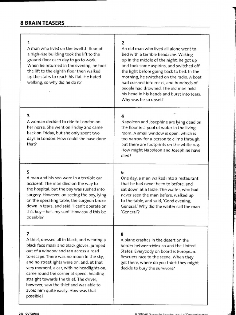 S Brain Teasers | PDF