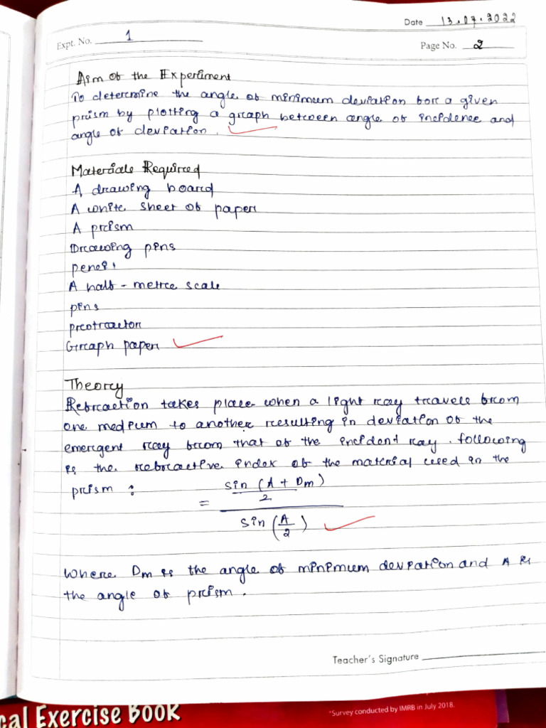 Physics Experiment (1 and 2) Class 12th. | PDF