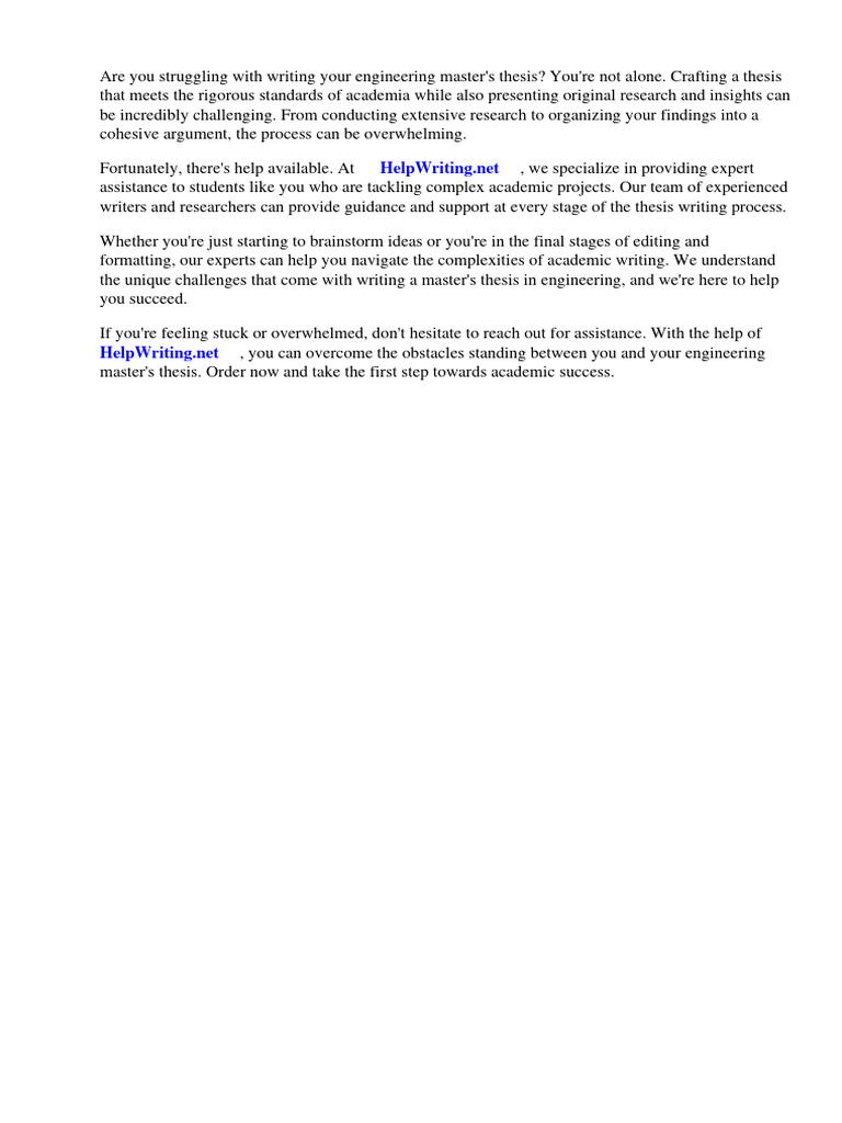 Engineering Masters Thesis Examples | PDF | Computers | Technology ...