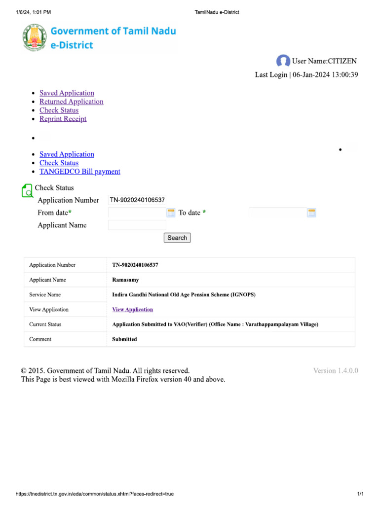 Application Slip | PDF