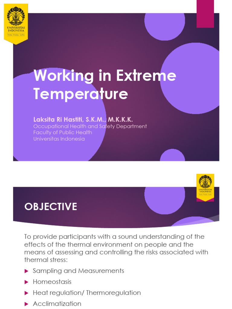 Sesi 12 - Working in Extreme Temperature 2023 | PDF