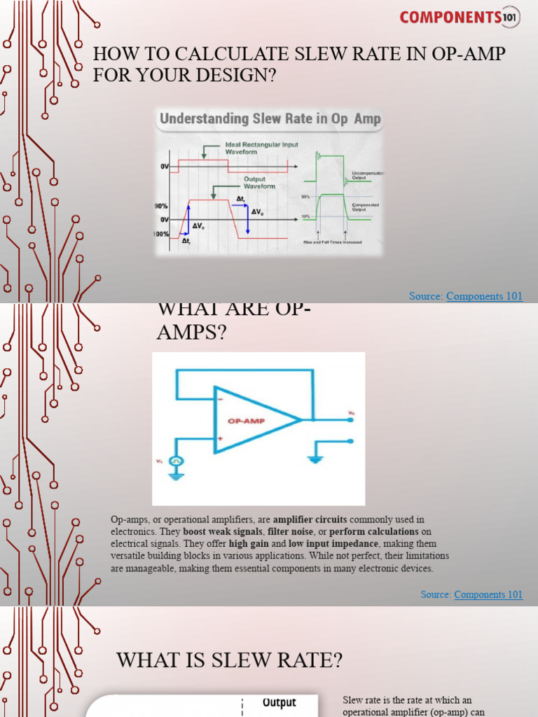 Discover How to measure slew rate in an op-amp? | PDF