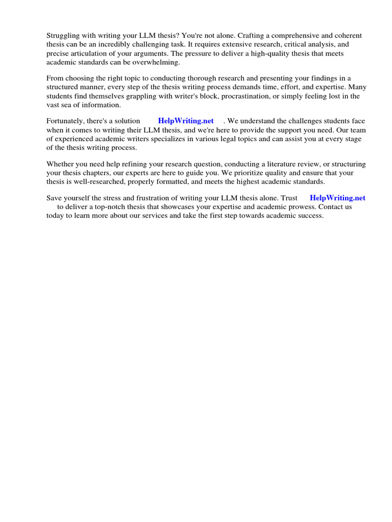 Thesis LLM | PDF | Finance & Money Management | Politics