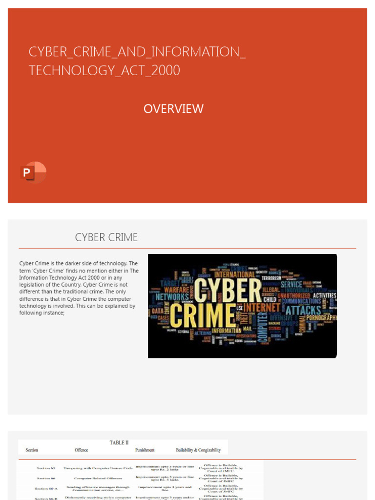Cyber Crime and Information Presentation | PDF | Cybercrime | Cyberwarfare