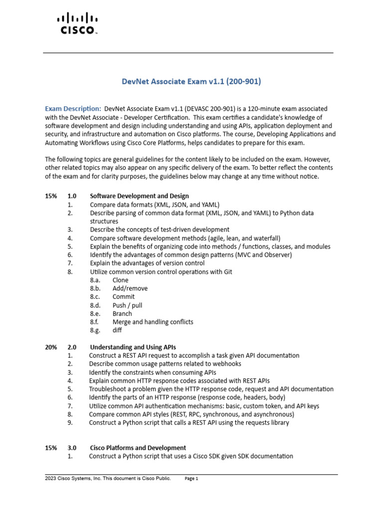 200 901 DEVASC v1.1 | PDF