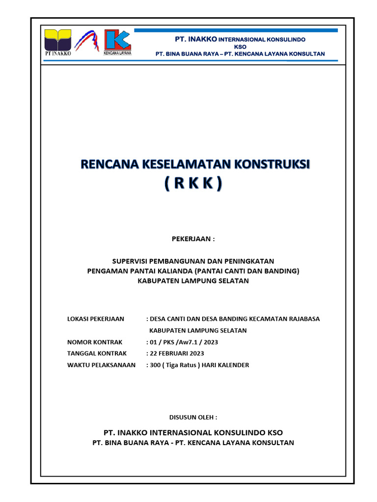 RKK Supervisi Pantai Kalianda Lampung | PDF