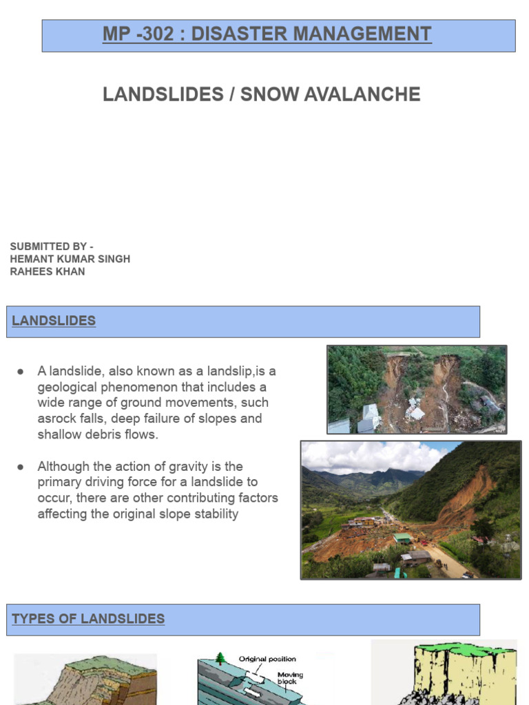 On LANDSLIDES | PDF | Landslide | Natural Hazards