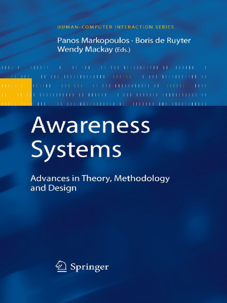 Awareness Systems Advances in Theory, Methodology and Design | PDF