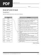 Unit 2 End - of - Unit Test Answers | PDF