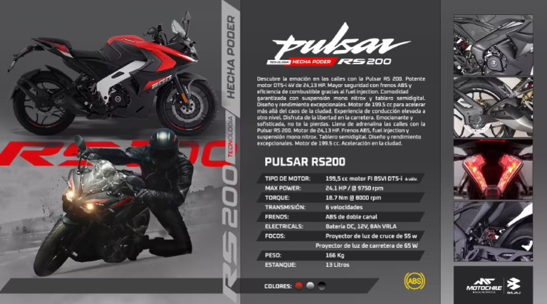 Brochure Pulsar RS200 ABS | PDF