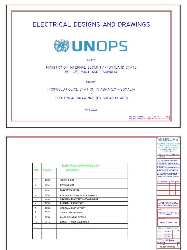 Abaarey PS - PV Solar Power Drawings | PDF