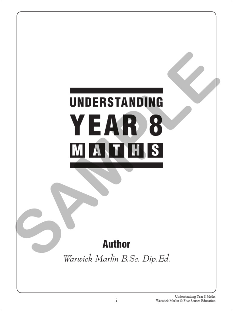 9781741307870_SAMPLE_Understanding_Maths_Year_8_AC | PDF | Area | Decimal