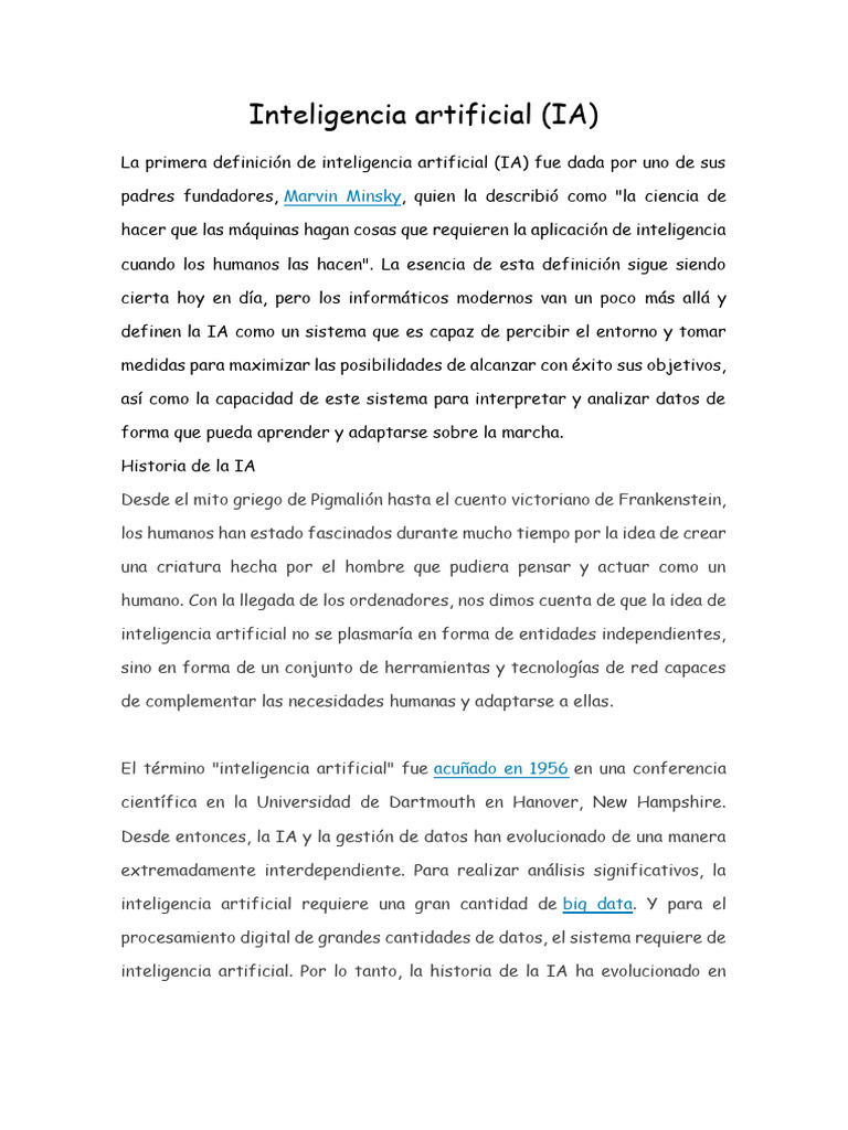 Inteligencia Artificial Pdf Inteligencia Artificial Inteligencia