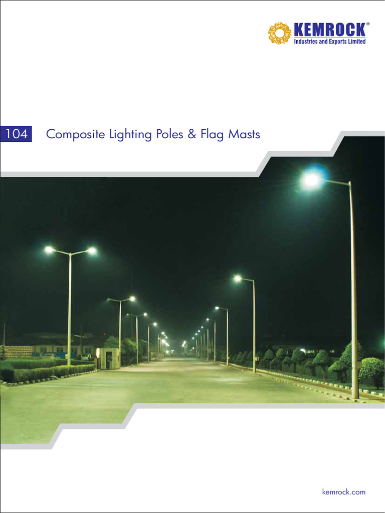 Kemrock Lighting Poles Brochure | PDF