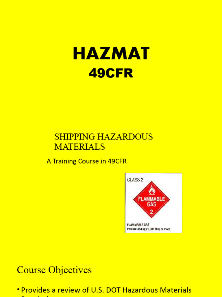 Hazmat | PDF