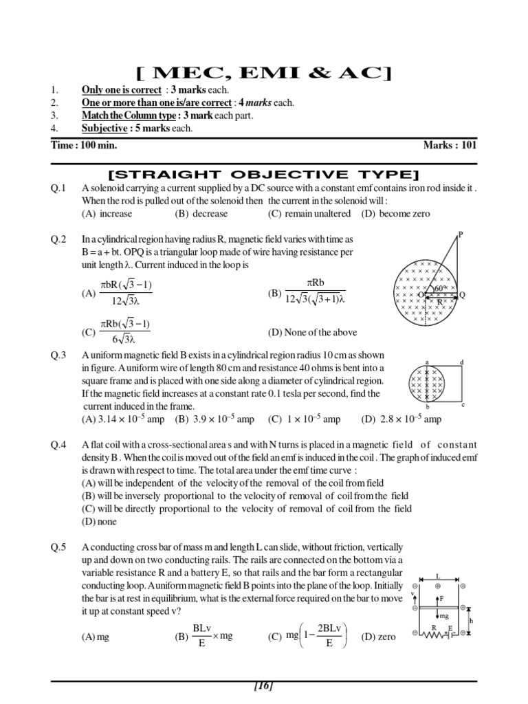 EMI + AC-Mec | PDF | Inductor | Magnetic Field