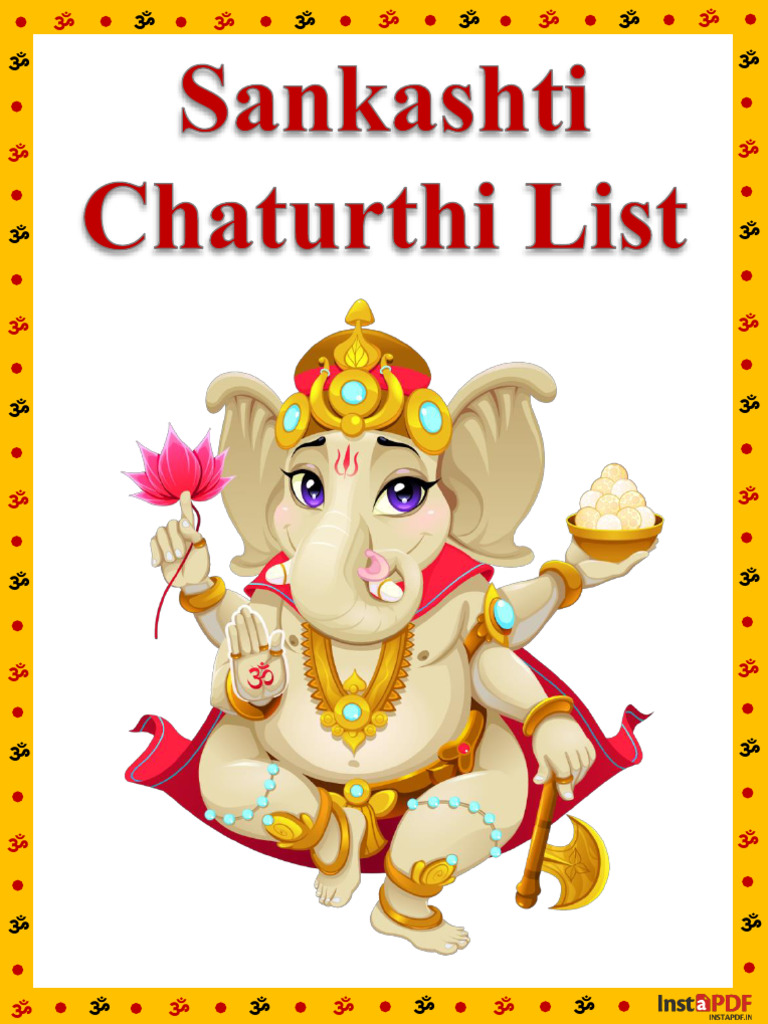 Instapdf - in Sankashti Chaturthi 2024 List 398 | PDF