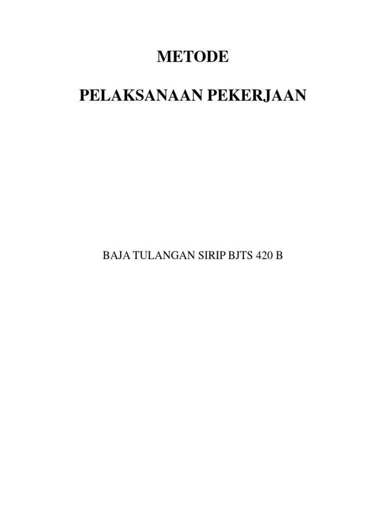 Baja Tulangan Sirip BJTS 420 B | PDF
