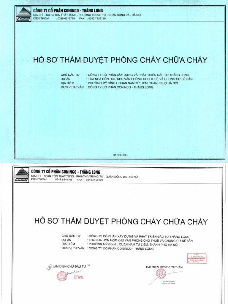 Bản vẽ HSTD PCCC - 1 | PDF