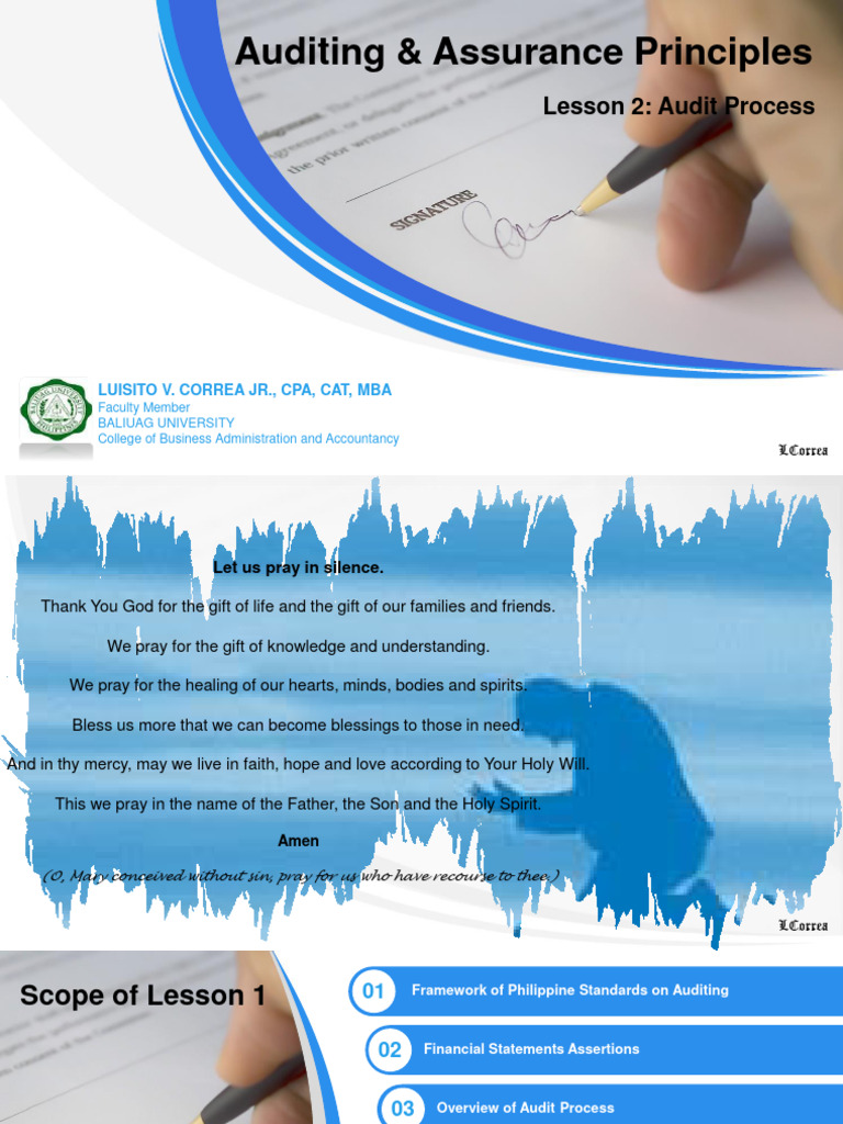 Audit&Assurance Lesson 2 Slides 1 | PDF