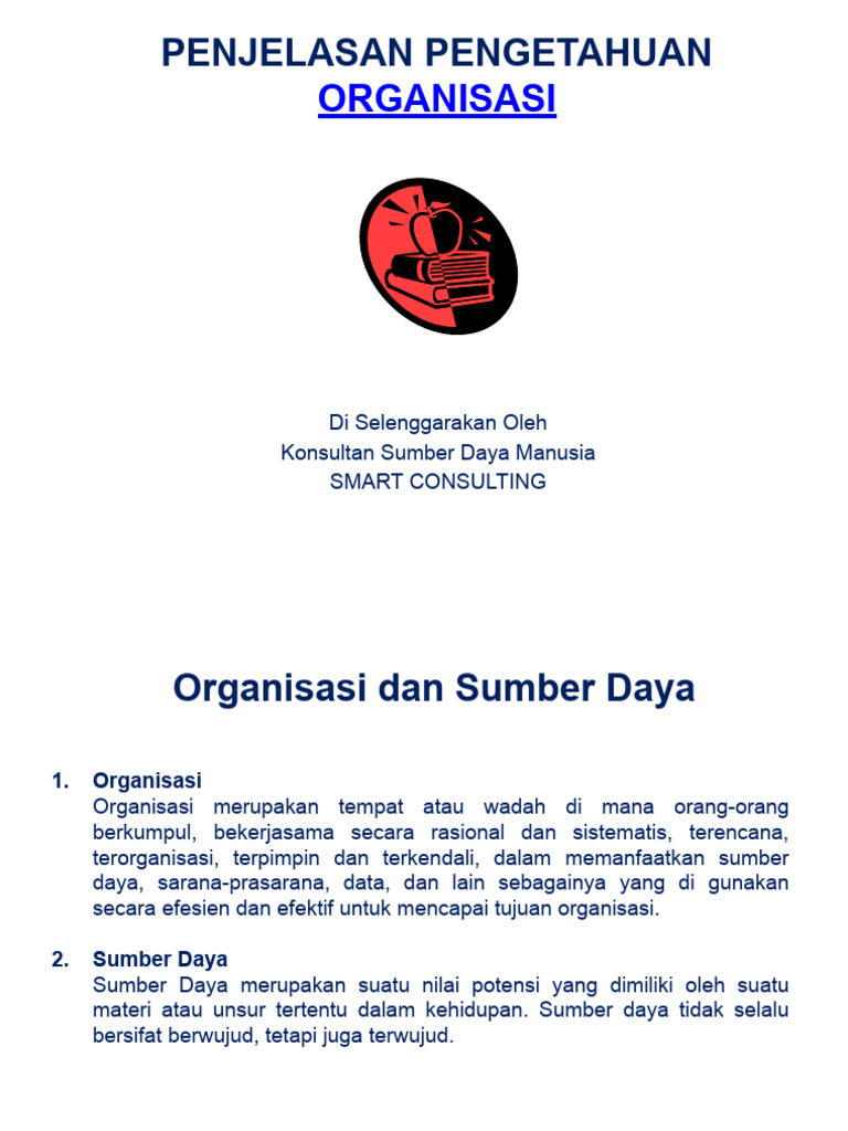 Struktur dan Sumber Daya Organisasi | PDF