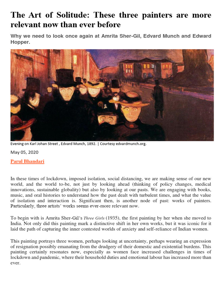 The Art of Solitude | PDF