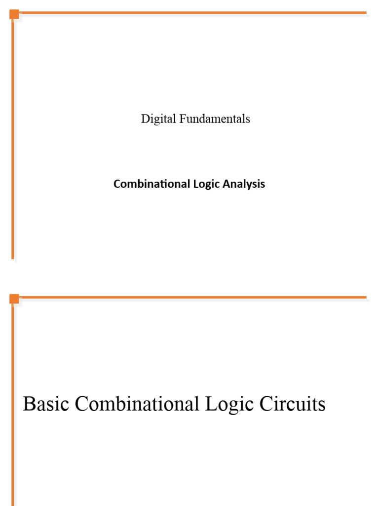 Combinational Logic Circuit Fundamentals | PDF | Computers