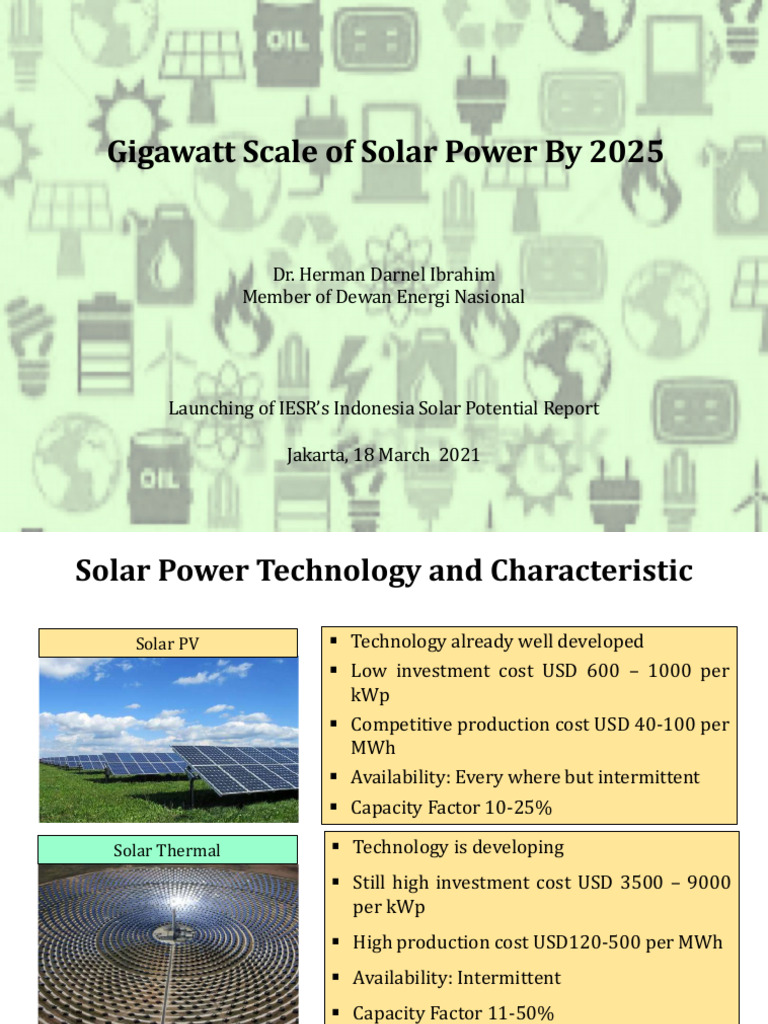 2021 Round Table Solar IESR HDI | PDF | Solar Power | Electrical Grid