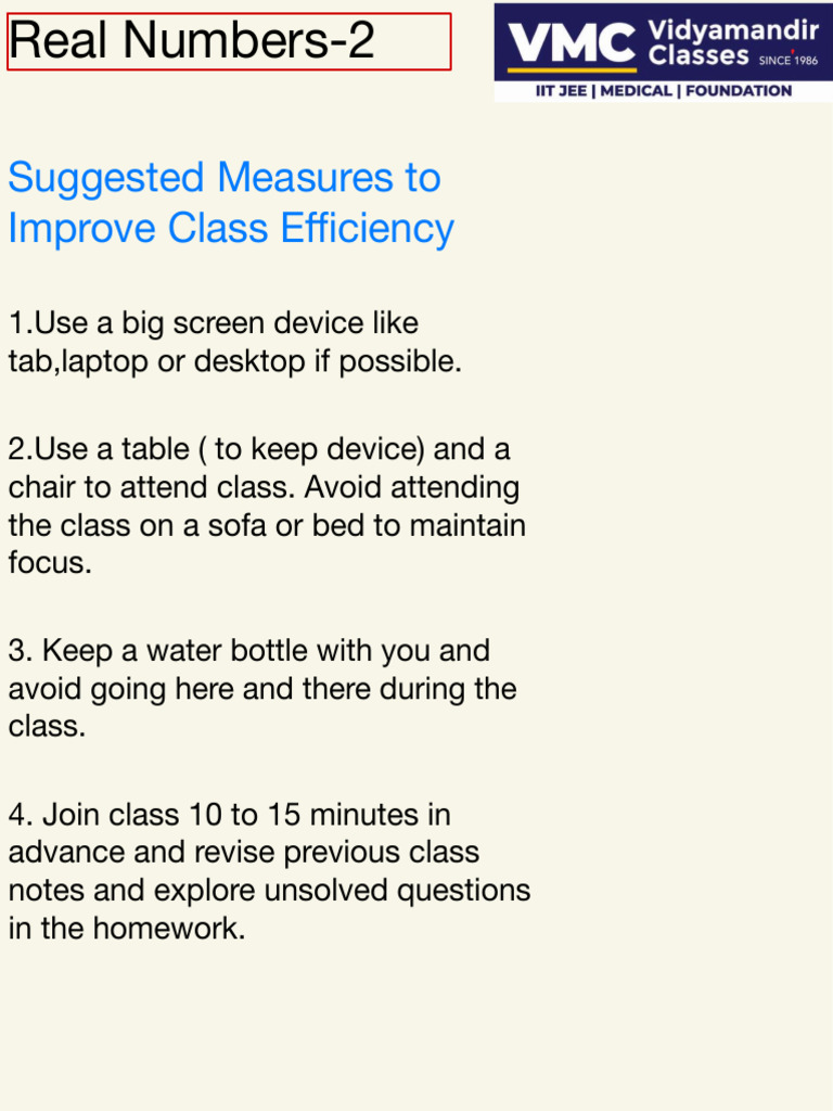 Real Numbers Class-2 (Notes) | PDF | Mathematics | Number Theory