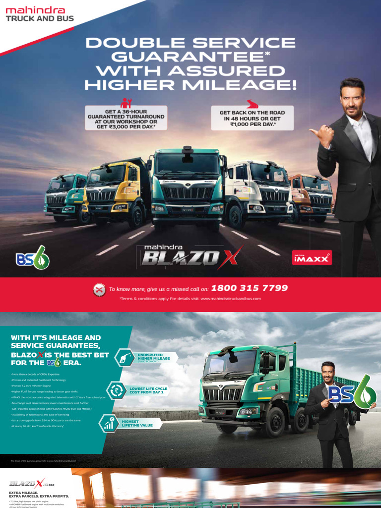 Blazo-Brochure Mahindra | PDF | Truck | Semi Trailer Truck