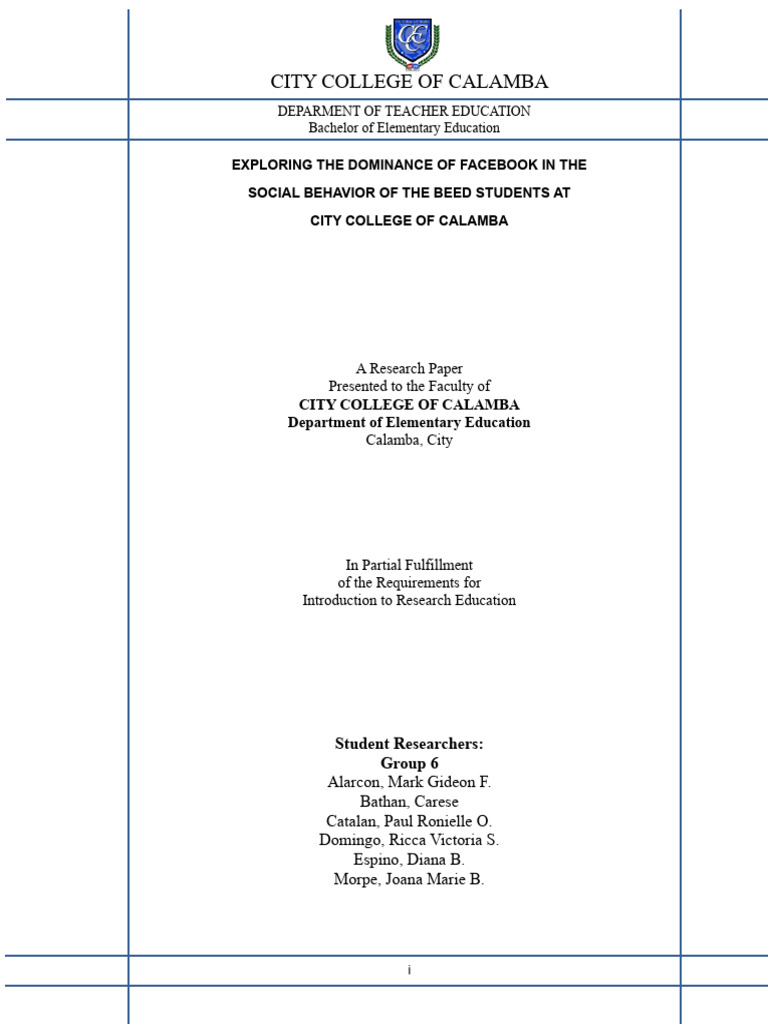 CCC Research Template 2023-2-2 | PDF | Social Media | Popular Culture ...