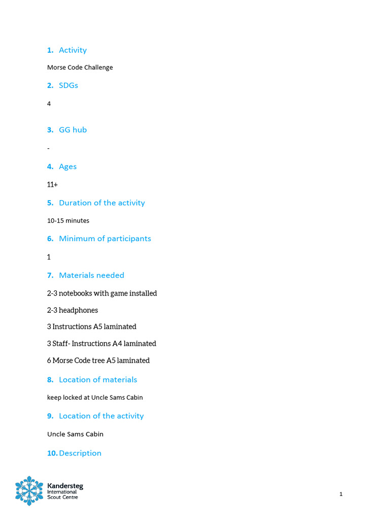 Morse Code Challenge - Booklet | PDF | Information And Communications Technology | Computing
