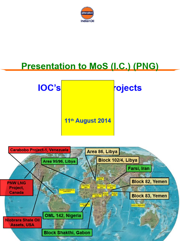 IOC's Global Energy Projects Overview | PDF | Petroleum | Liquefied Natural Gas