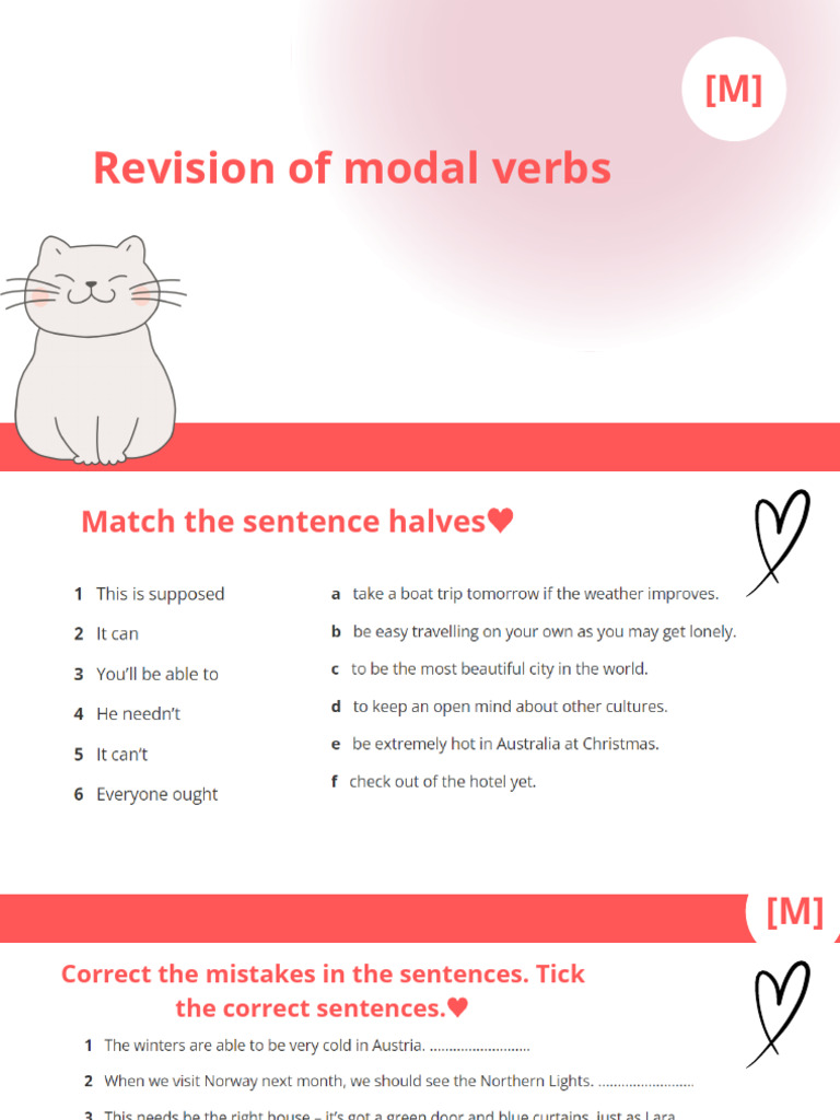 Revision of Modal Verbs | PDF