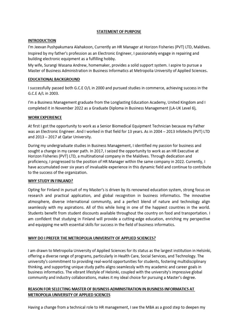 SOP in Business Administration in Business Informa - 240302 - 135432 ...