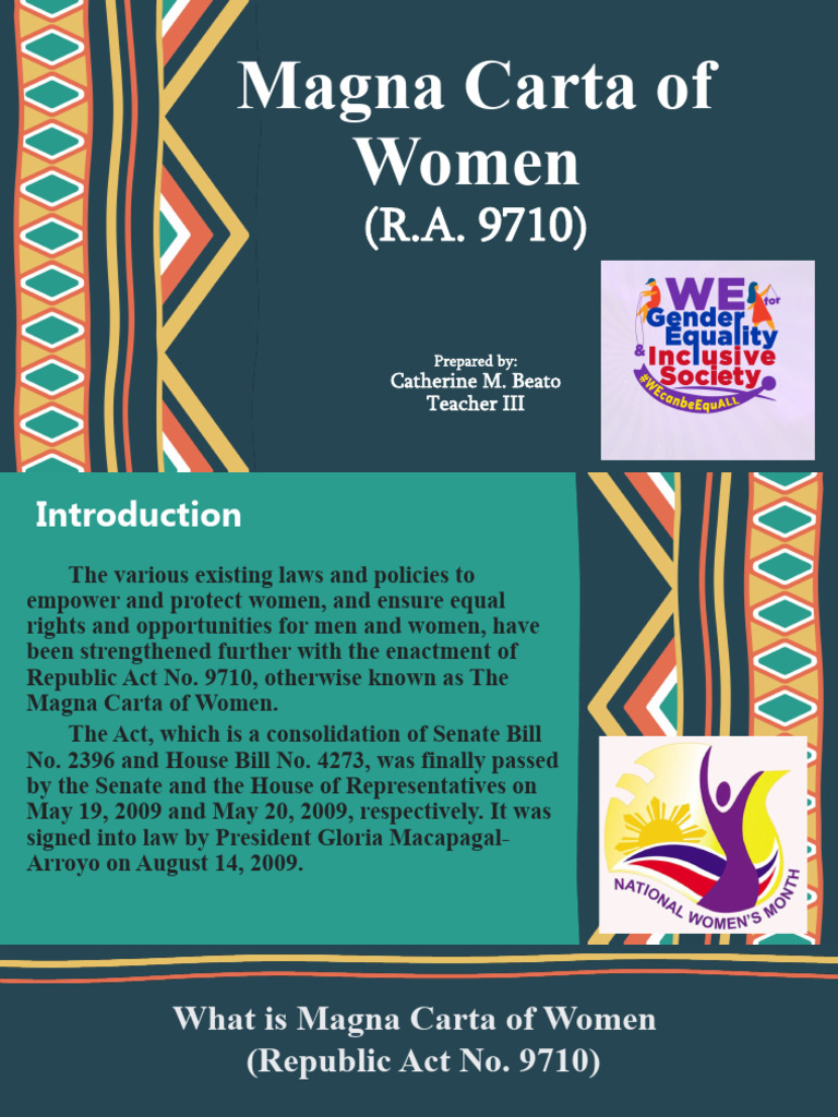 Magna Carta of Women | PDF | Government | Government And Personhood