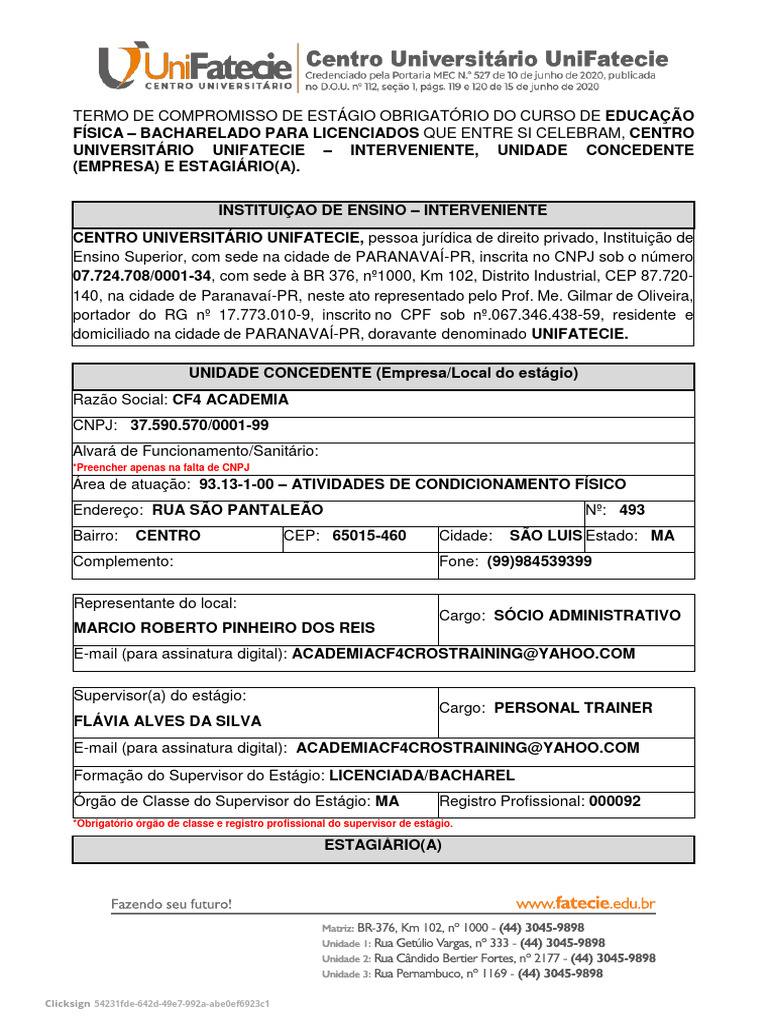 JOSIVAN BARROS LOPES - Clicksign | PDF