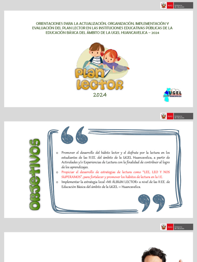 Plan Lector UGEL Huancavelica 2024 | PDF
