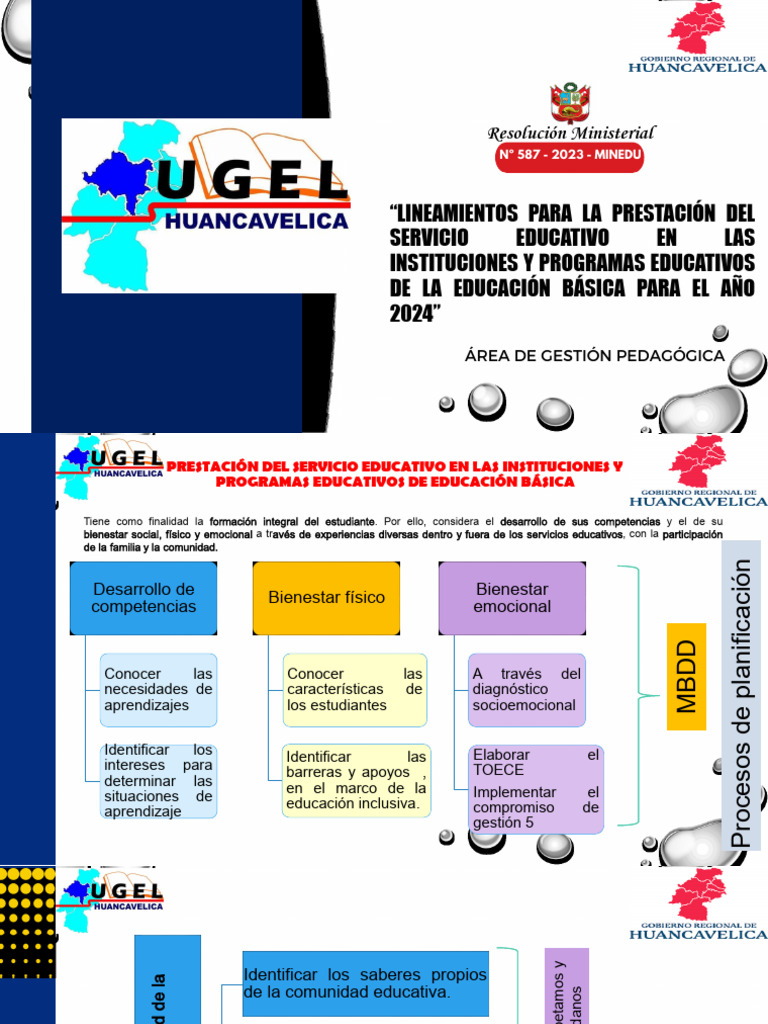 RM Nº587 - 2023 Minedu | PDF