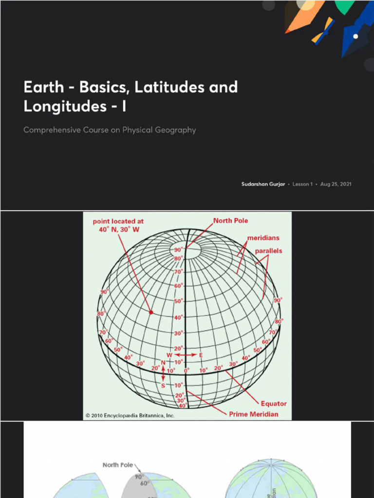 Earth Basics Latitudes and Longitudes I No Anno | PDF