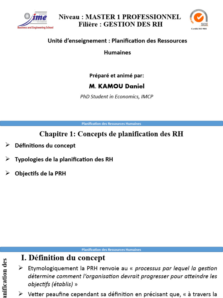 Cours Planification Des RH | PDF