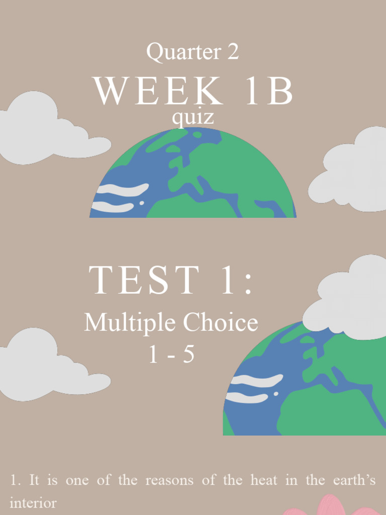 Earth Changes Fast or Slow Events Science Quiz in Grey Green Pastel ...